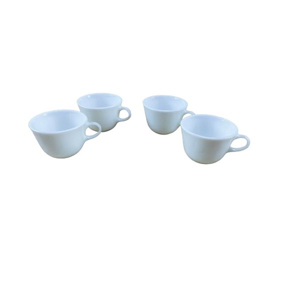 Pyrex | Kitchen | Vintage Pyrex Opal White Milk Glass Coffee Cup Mugs ...